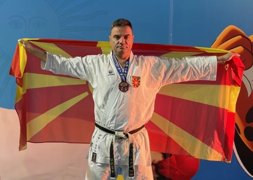 Каратистот Дејан Недев освои бронза на Светското првенство во Аргентина ...